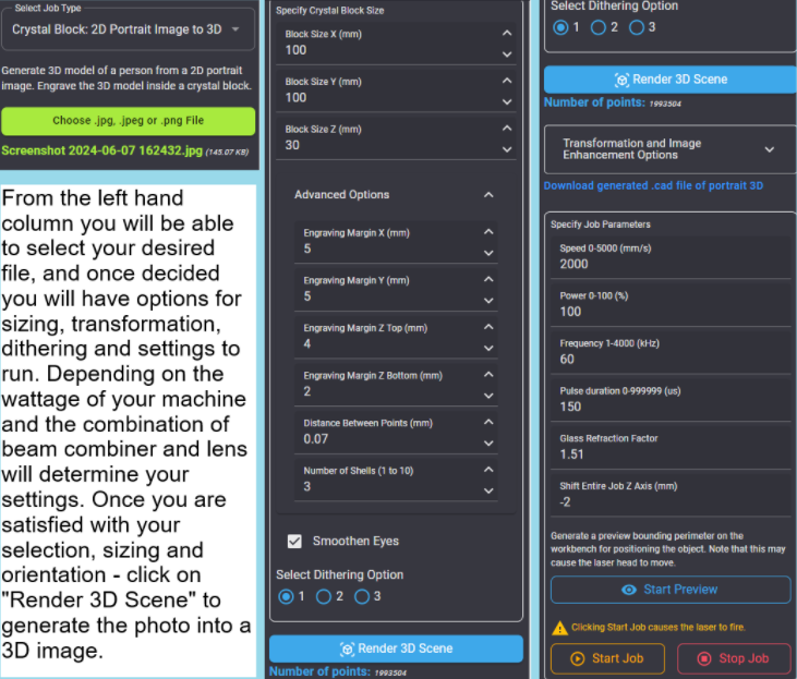 2D to 3D Crystal Block Engraving Step by Step – FSL Support Helpdesk