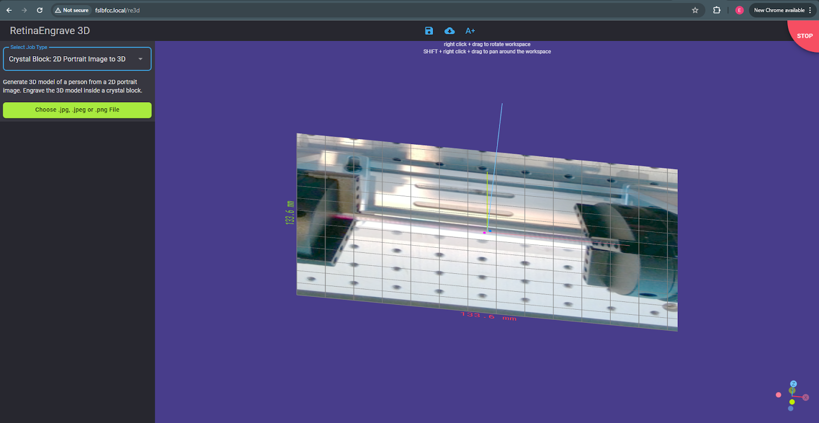2D to 3D Crystal Block Engraving Step by Step – FSL Support Helpdesk